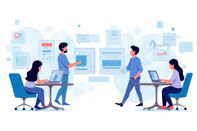 Enhancing Teamwork through Effective Office Interaction Stock ...