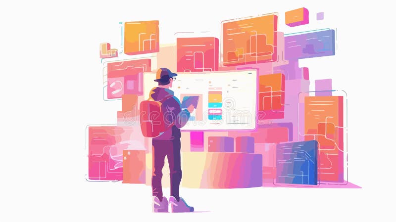 Enhancing User Experience Through Data Access Abstract Concept Stock Vector Illustration Of