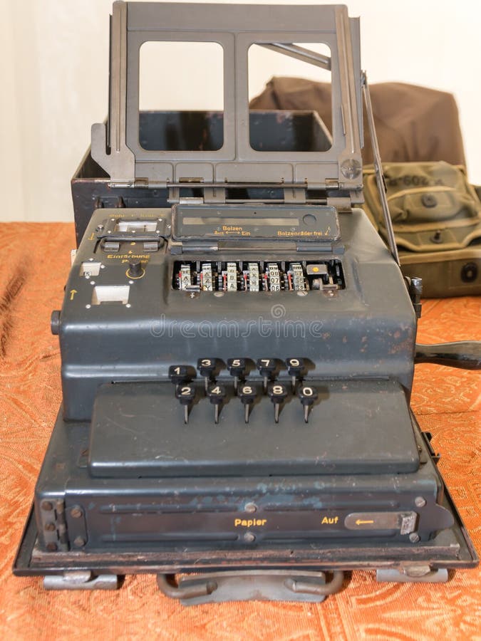 The Enigma Cipher Machine from World War II Editorial Stock Image ...