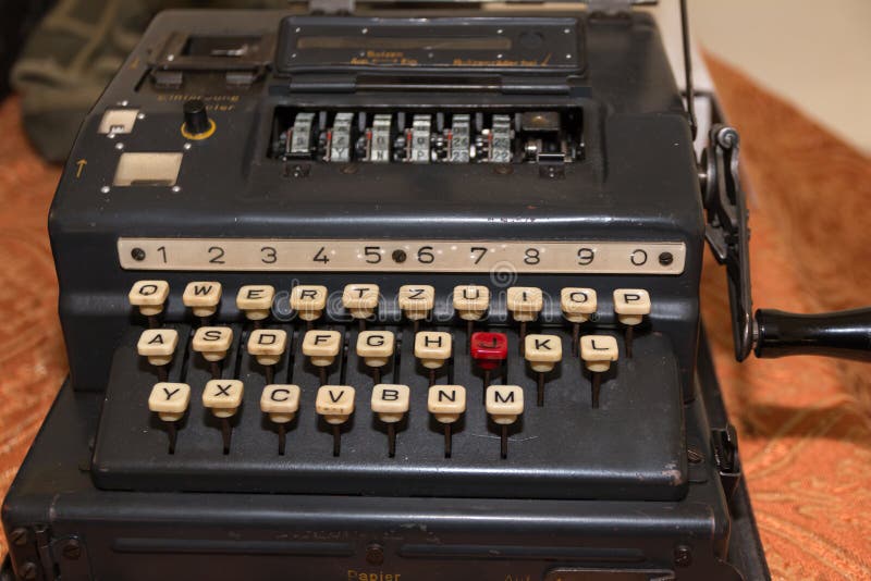 The Enigma Cipher Machine from World War II Editorial Photography ...
