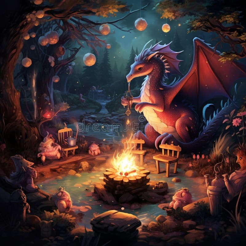 Enigma Embers - Campfire Transformation Stock Photo - Image of ...