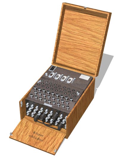 Enigma Machine stock photo. Image of code, plug, metal - 1778838