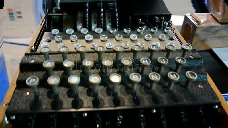 Encryption Device Enigma Machine, Vintage Security Technology, Stock ...