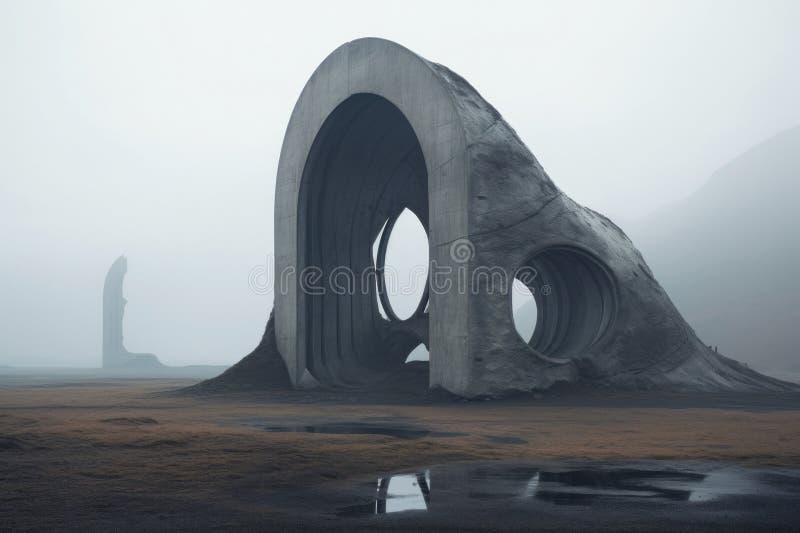 Enigmatic Architecture. Structures Shrouded in Mystery Stock ...