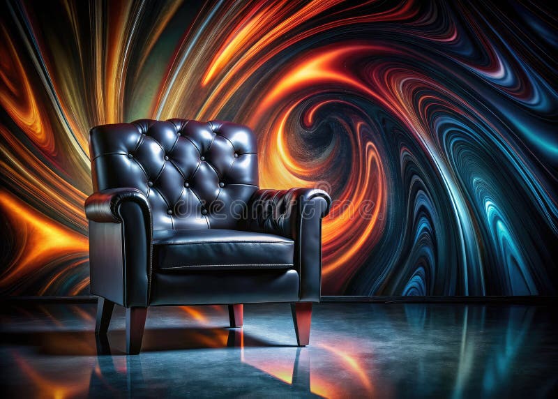 Enigmatic Black Button Chair a Study in Abstract Design and Material ...