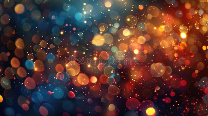 Enigmatic Bokeh Symphony: Abstract Light Pattern with Intriguing Mix of ...