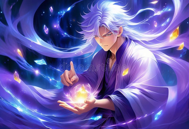 The Enigmatic Charm of an Anime Visionary Stock Illustration ...