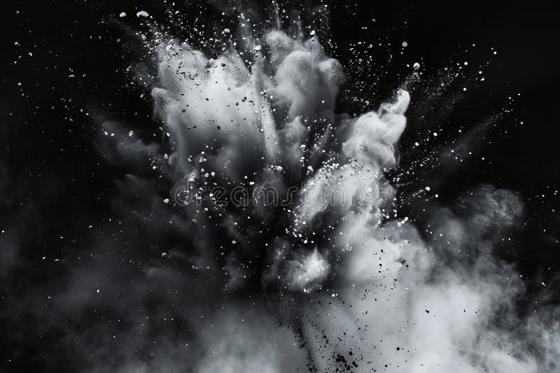 Enigmatic Cosmic Dust Explosion Captured Against Dark Background Stock ...