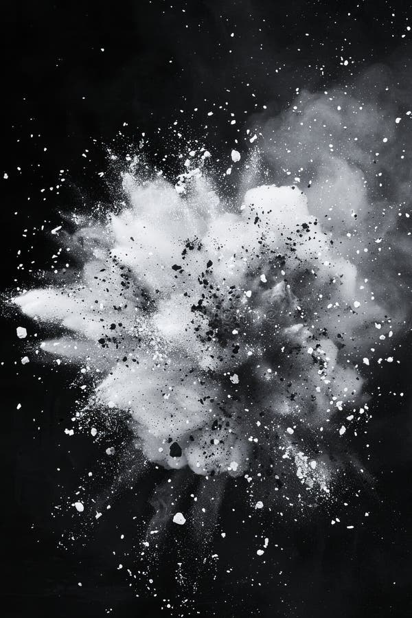 Enigmatic Cosmic Dust Explosion Captured Against Dark Background Stock ...