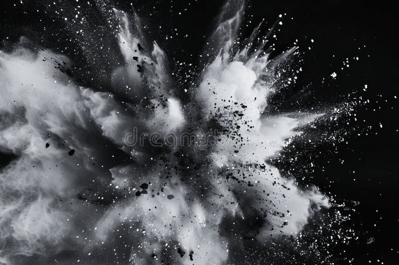 Enigmatic Cosmic Dust Explosion Captured Against Dark Background Stock ...