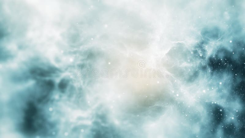 Enigmatic Cosmic Dust and Star Field Background in Cool Tones Stock ...
