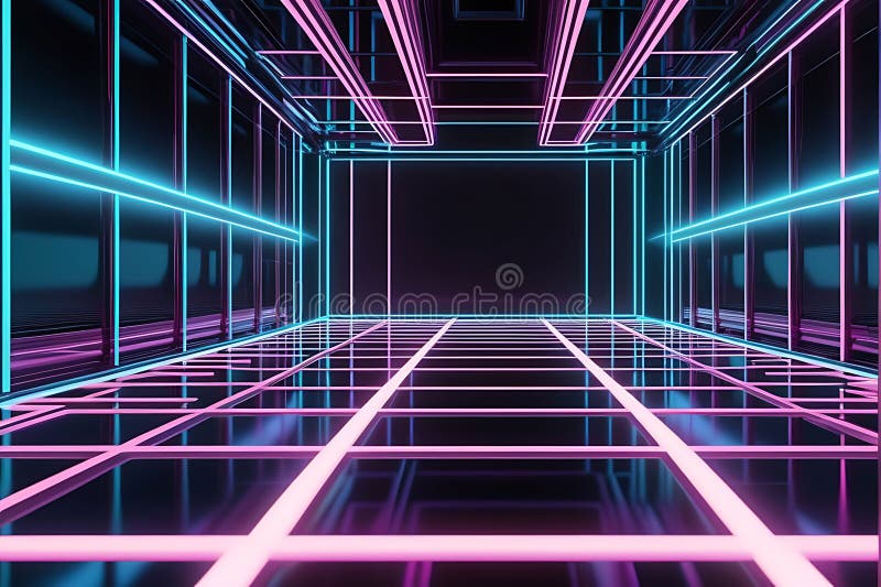 Enigmatic 3D Abstract Background with High-End Technology Theme ...