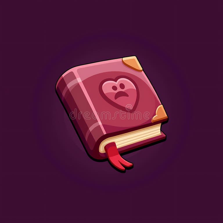 An Modern Image of a Maroon Book with Embossed Details. the Background ...