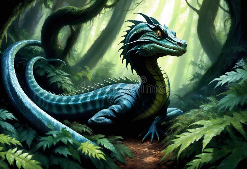 An Enigmatic Elusive Basilisk Slithers through the Tangled Undergrowth ...