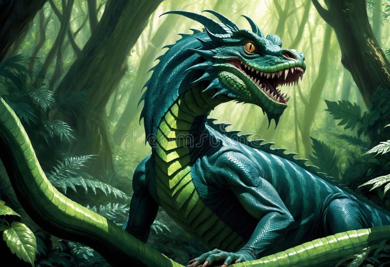 An Enigmatic Elusive Basilisk Slithers through the Tangled Undergrowth ...