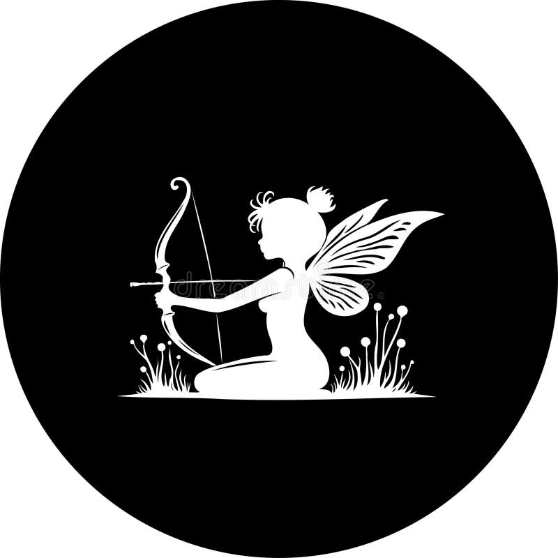 Enigmatic Ethereal Archer Silhouette Against a Contrasting Backdrop ...