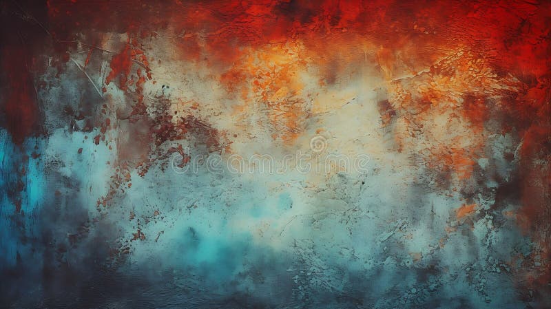 Enigmatic Euphoria: a Mesmerizing Mix of Rust, Blue, and Red in Stock ...