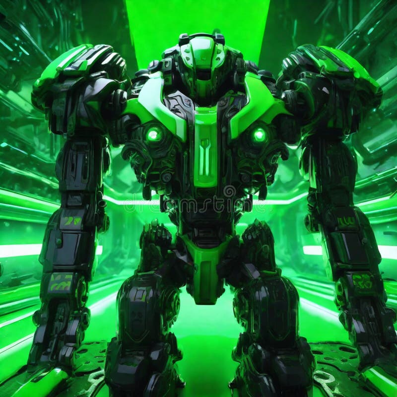 Enigmatic Green Abstract a Vivid Tapestry of Texture Stock Illustration ...