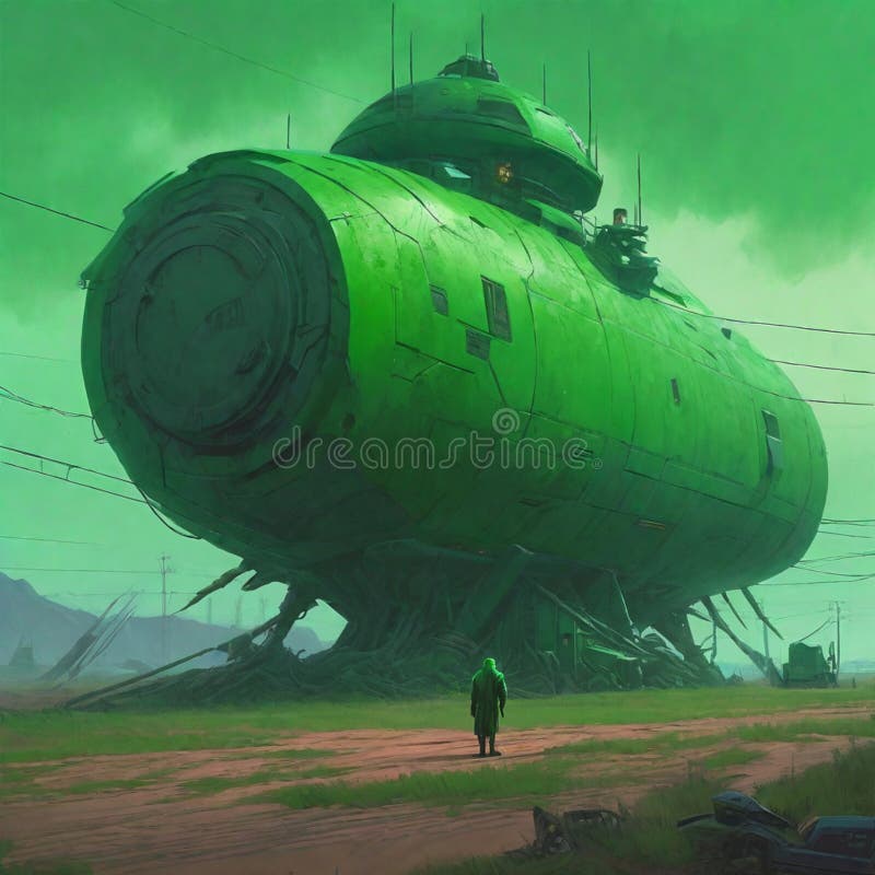 Enigmatic Green Abstract a Vivid Tapestry of Texture Stock Illustration ...