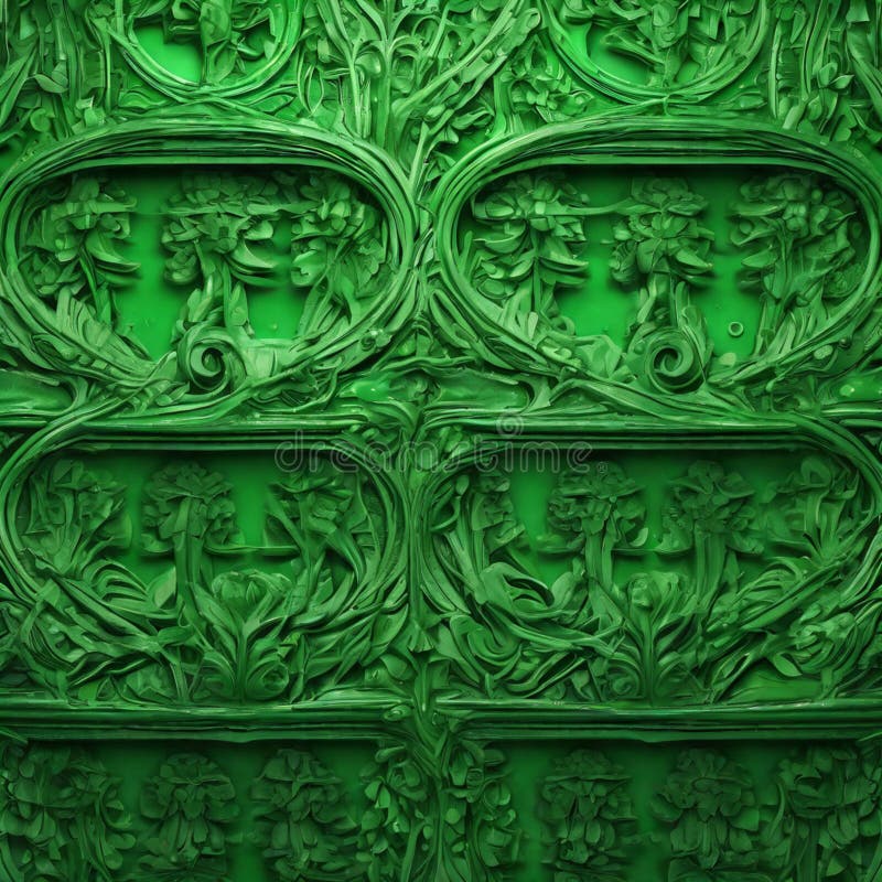 Enigmatic Green Abstract a Vivid Tapestry of Texture Stock Illustration ...