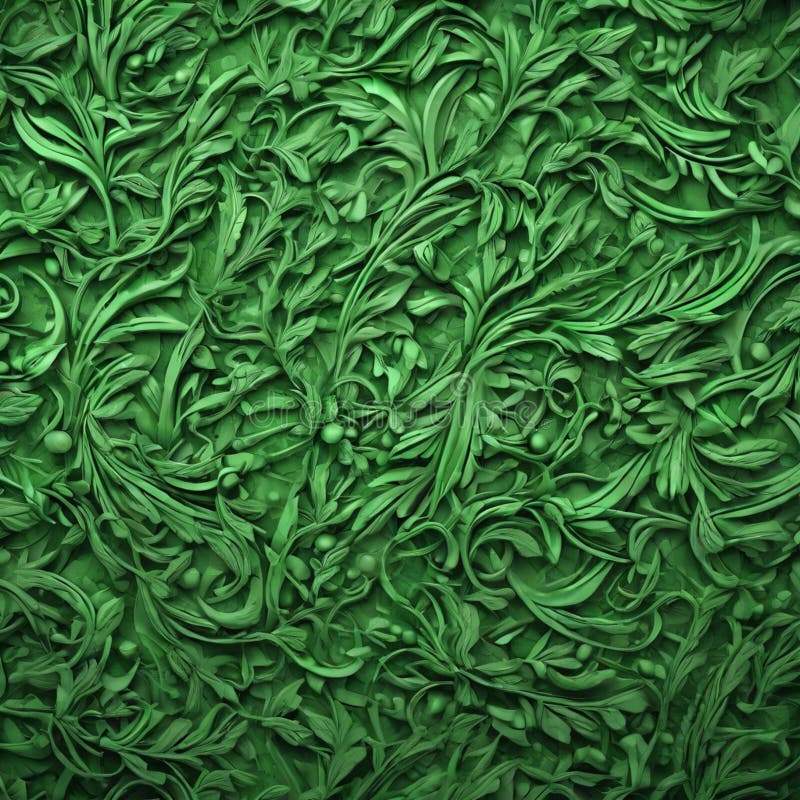 Enigmatic Green Abstract a Vivid Tapestry of Texture Stock Illustration ...