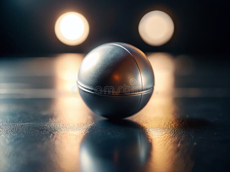 Enigmatic Miniature Sphere a TiltShift Perspective on a Black Surface ...