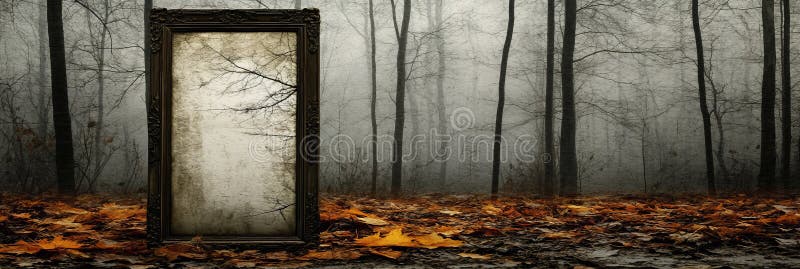 Enigmatic Mirror Surrounded by Enchanted Forest a Journey into the ...
