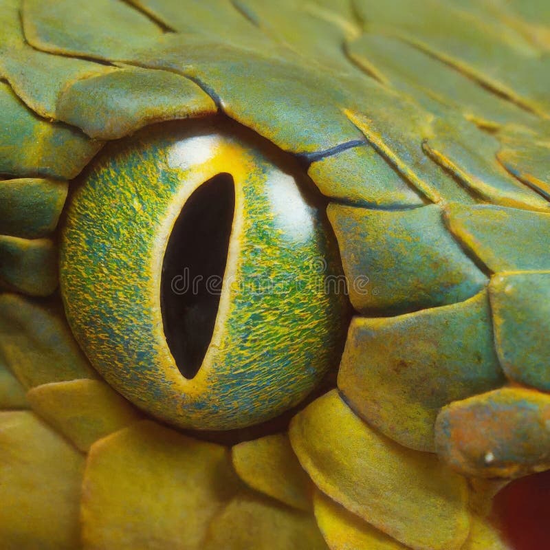Enigmatic Serpent Eye stock illustration. Illustration of mesmerizing ...