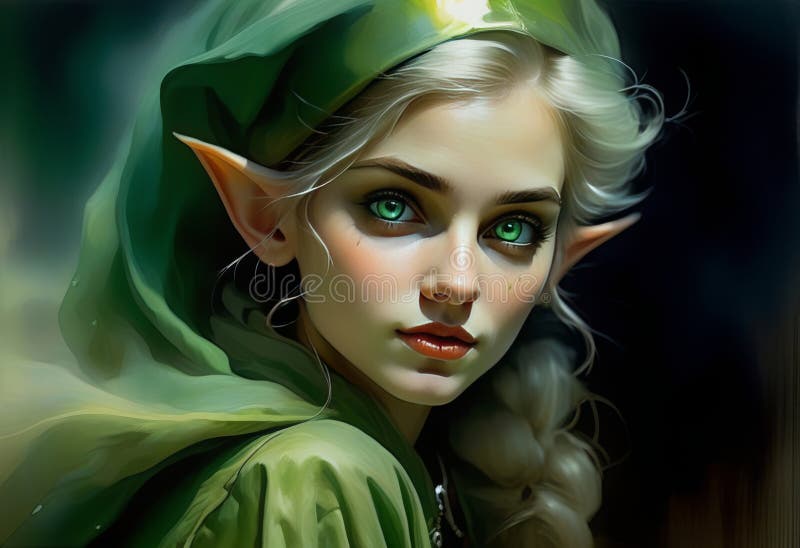 The Enigmatic World of Dieselpunk Elf Artistry Stock Illustration ...