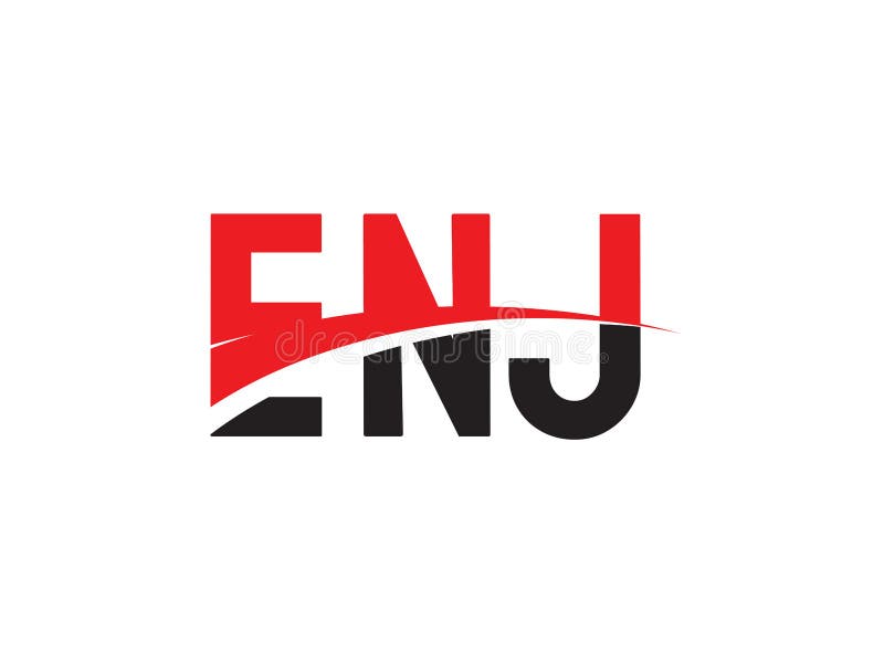 ENJ Letter Initial Logo Design Vector Illustration Stock Vector ...