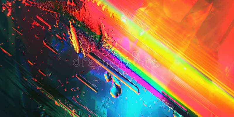 Enjoy an Array of Abstract Digital Art Pieces with Vibrant Colors and ...