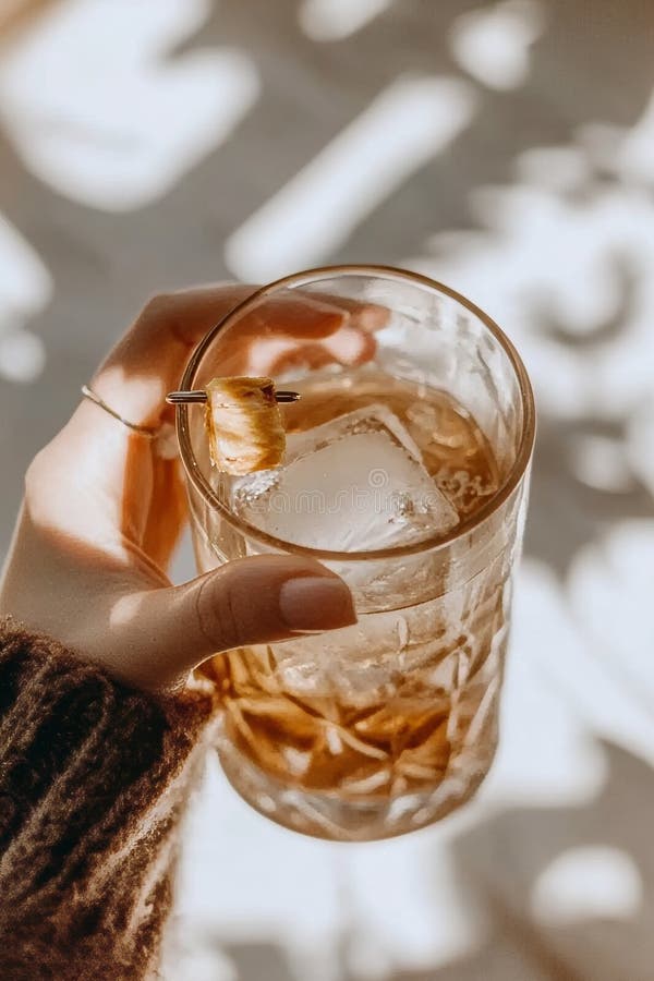 Enjoy a Bee Gross Cocktail Garnished with a Pineapple Slice and Whipped ...