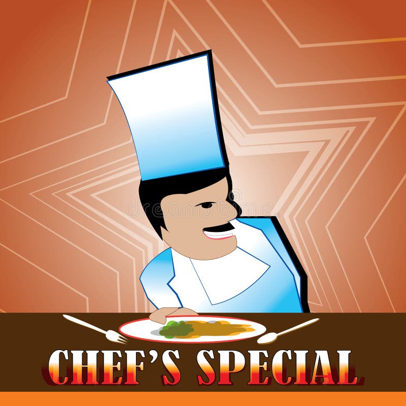 Enjoy chef s special menu stock vector. Illustration of kitchen - 78257059