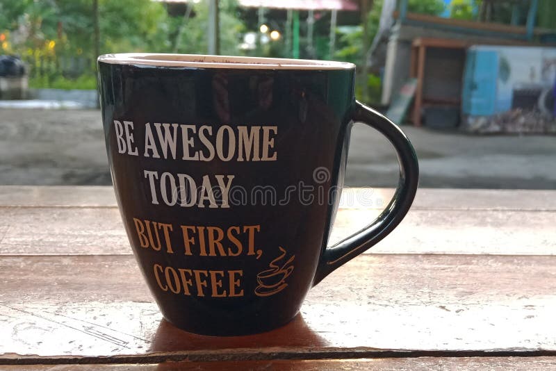 Enjoy Coffee in the Morning Stock Image - Image of drink, morning ...