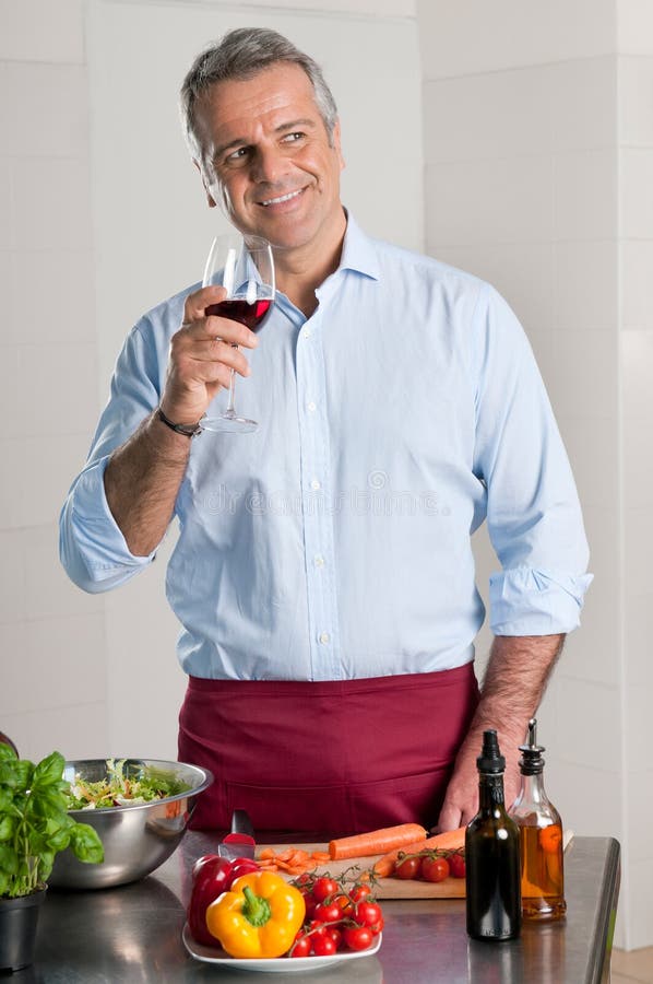 Enjoy the cooking time stock photo. Image of food, drink - 26326604