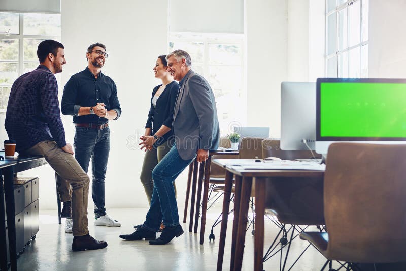 They Enjoy the Creative Process. a Group of Designers Having a ...