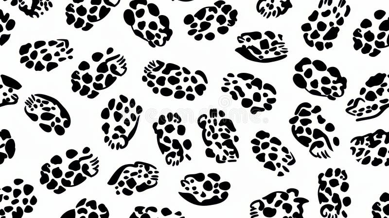 Captivating Seamless Pattern Featuring the Striking Textures of Snow ...