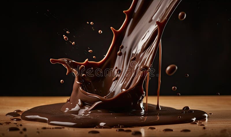 Enjoy a Hot Chocolate while Splashing in Ocean Waves Creating Using Generative AI Tools Stock ...