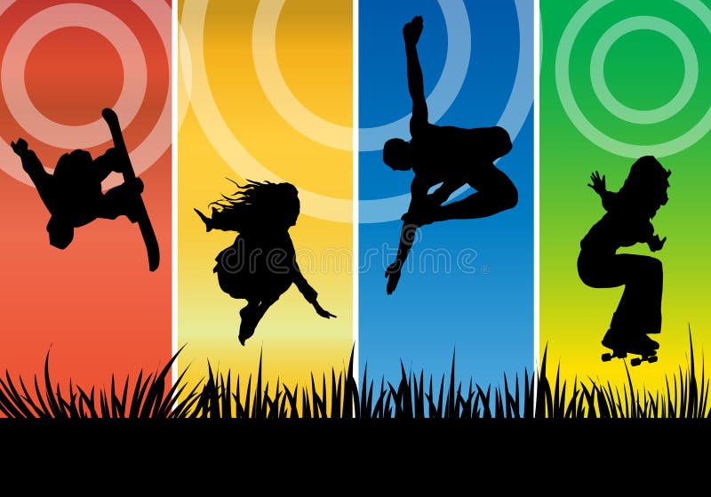 Enjoy Life Shows Live Joyful And Happiness Stock Illustration ...