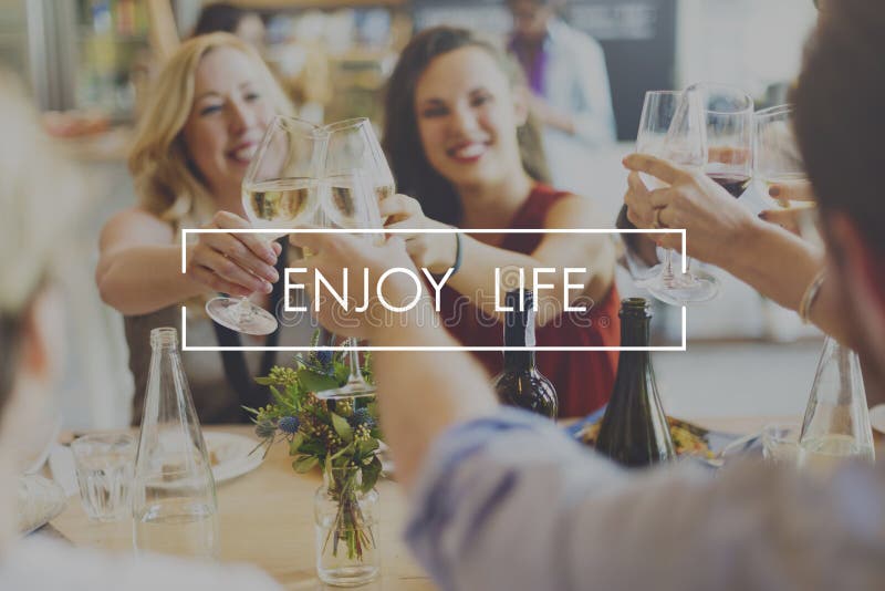Enjoy Life Enjoyment Happiness Joy Concept Stock Photo - Image of ...