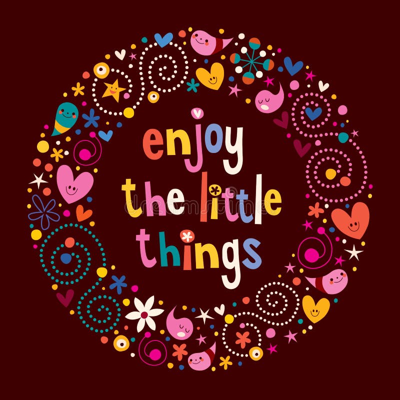 Enjoy the Littlest Things...Country Girl Scene Stock Illustration ...