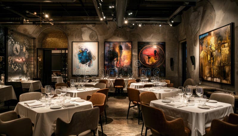Experience Luxurious Dining at a Stylish Restaurant with Elegant Decor ...