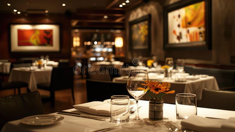 Experience Luxurious Dining at a Stylish Restaurant with Elegant Decor ...