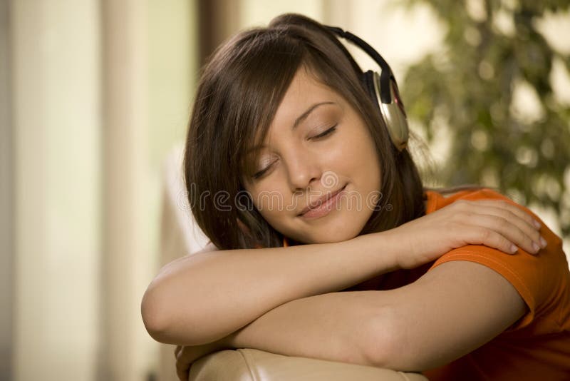 Enjoy the music stock photo. Image of happiness, music - 12193102