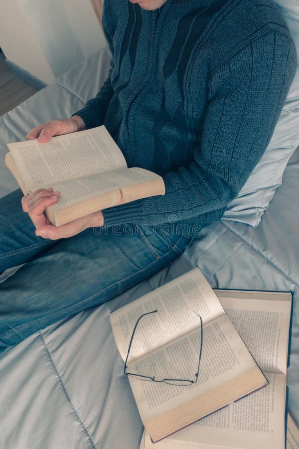 Enjoy reading a book stock image. Image of character - 93526165