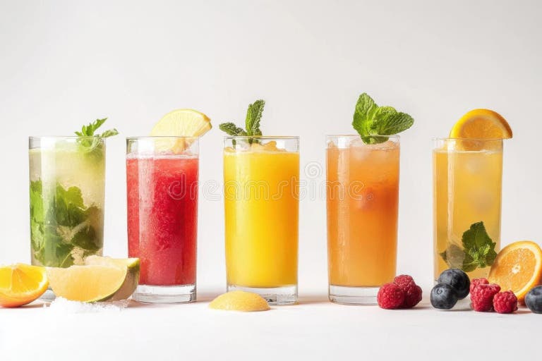 Enjoy Refreshing Summer Drinks with Colorful Fruit Combinations and ...