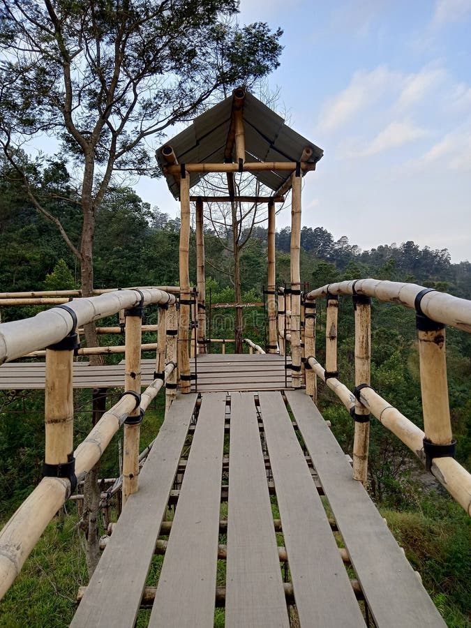 Enjoy the Scenery Made of Bamboo Stock Image - Image of enjoy, bamboo ...