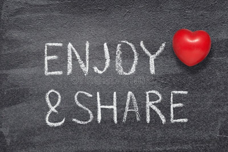 Enjoy and share heart stock photo. Image of symbol, acceptance - 308307878