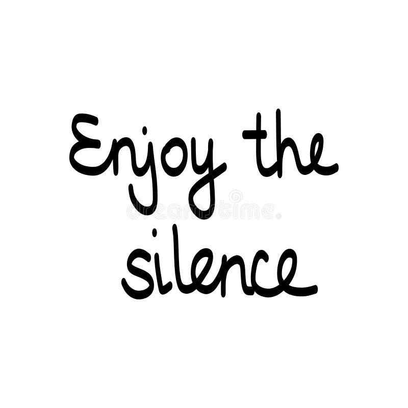 Silence Lettering Stock Illustrations – 387 Silence Lettering Stock ...