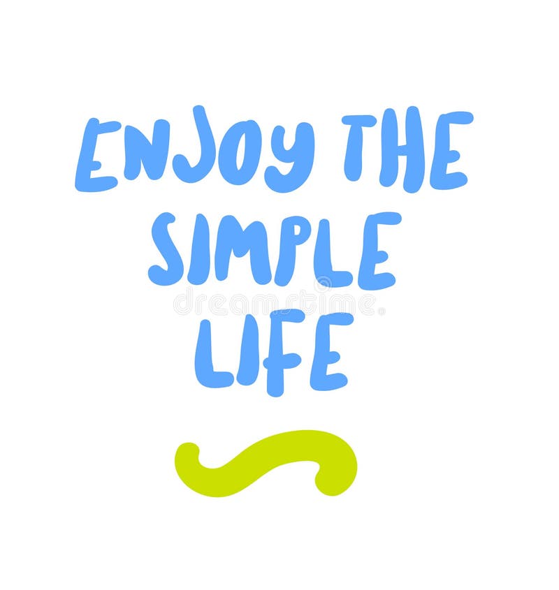 Simple life stock illustration. Illustration of manual - 23630555